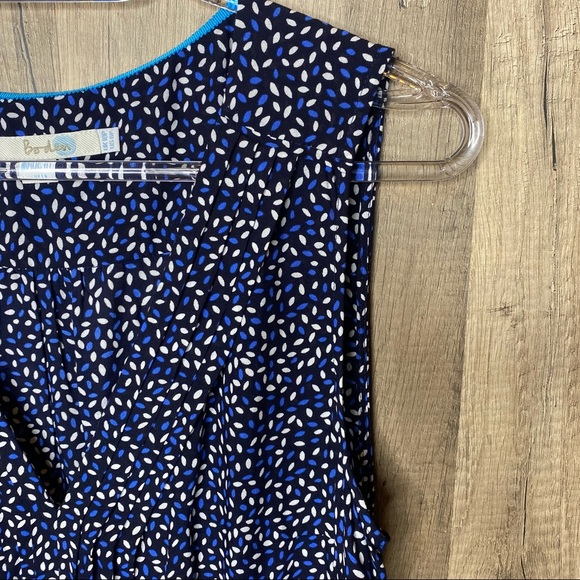Boden | Dresses | Boden Blue Pattern Ellie Dress 6p | Poshmark